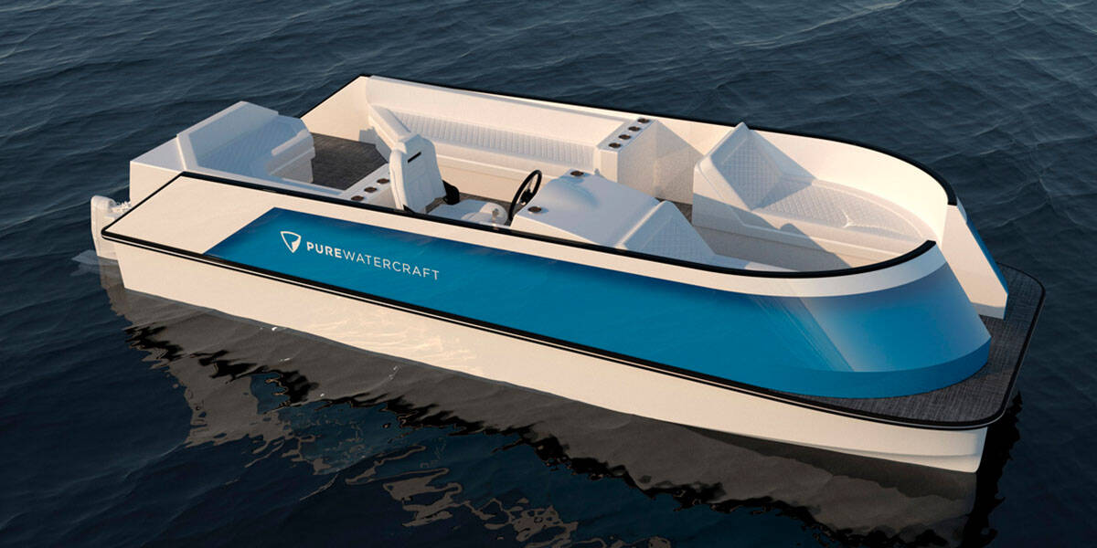 Pure Watercraft, respaldada por GM, presenta su primer barco eléctrico